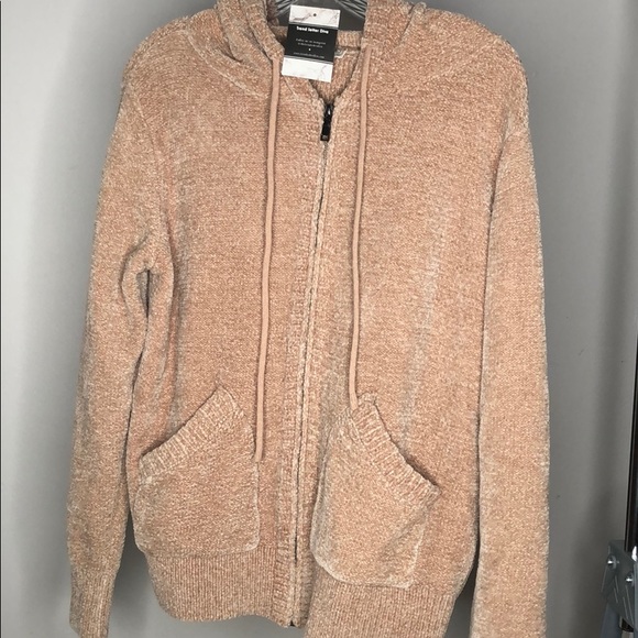 Trend Setter Diva Boutique | Jackets & Coats | Cream Zip Up Hooded ...